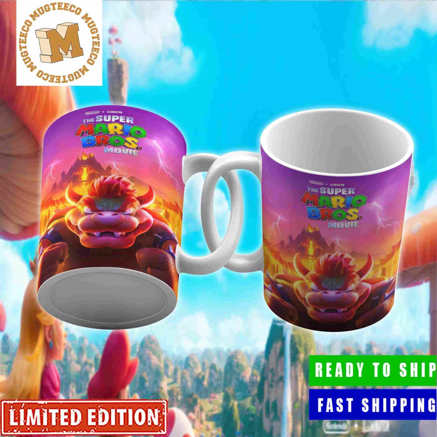 The Super Mario Bros Movie 2023 Bowser Coffee Ceramic Mug - Mugteeco