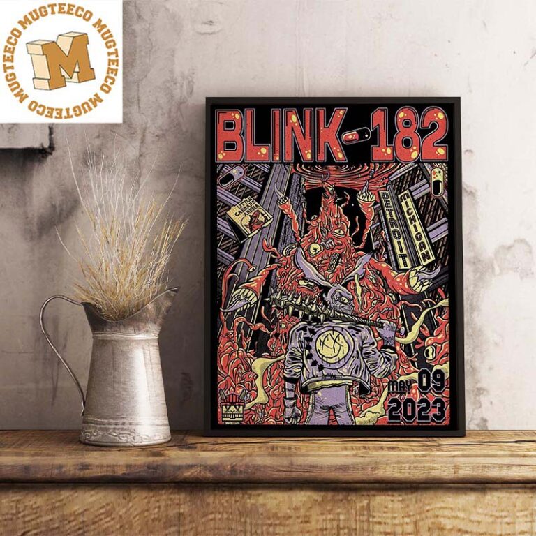 Blink-182 Detroit Event Bunny Robocop Official Classic T-Shirt For Fan ...