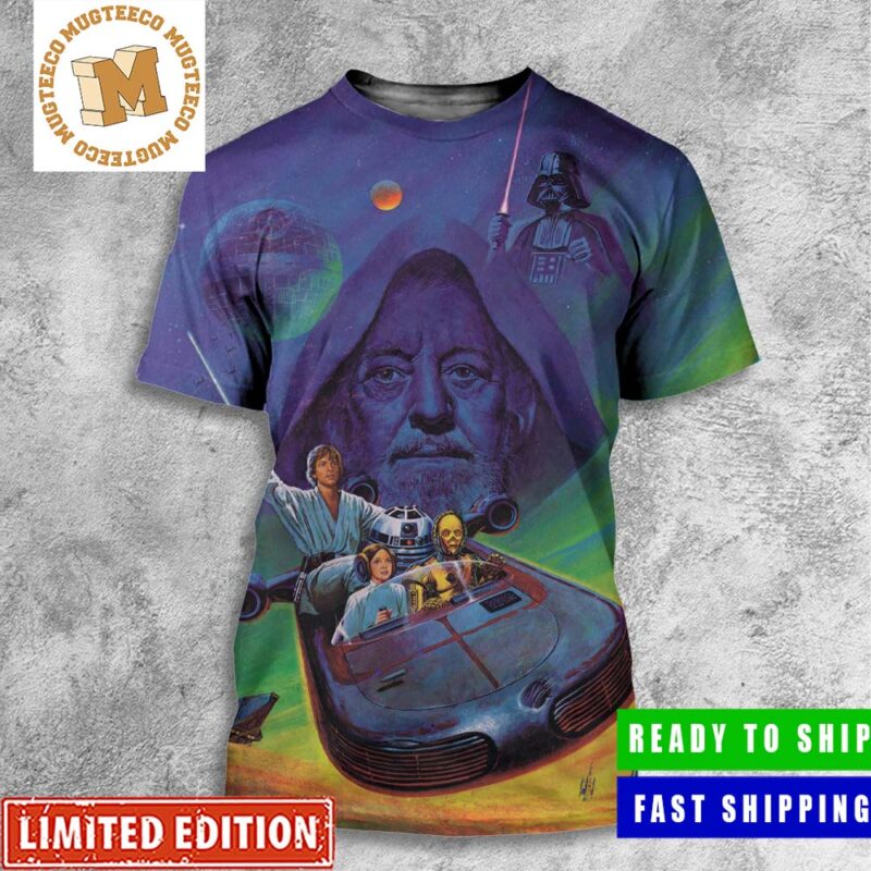 Happy Star Wars Day Characters Han Solo Boba Fett Wookie Vintage Art