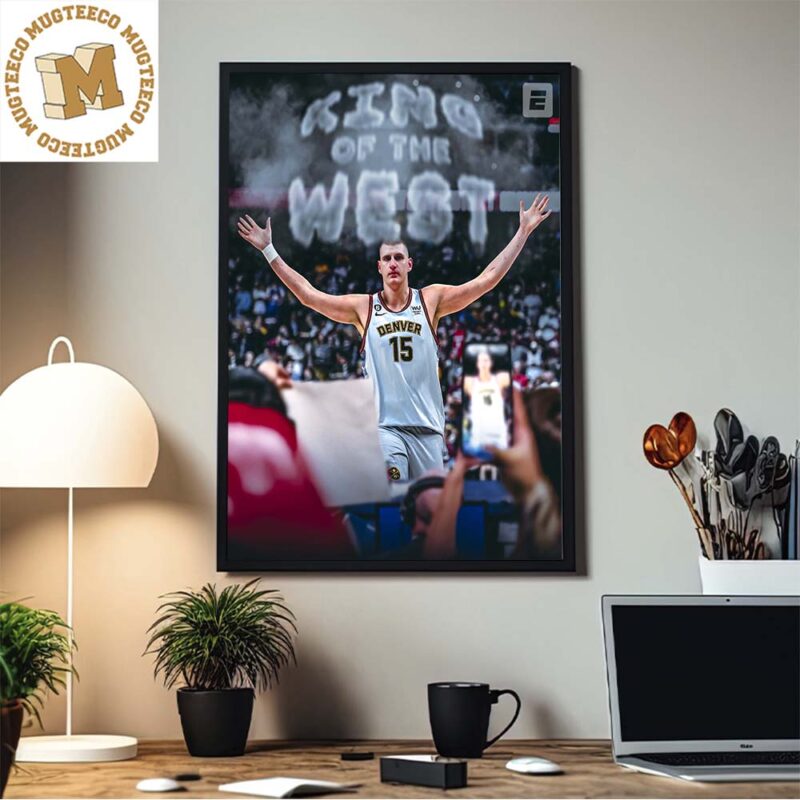 Nikola Jokic And The NBA Finals Trophy Congrats Denver Nuggets Decor ...