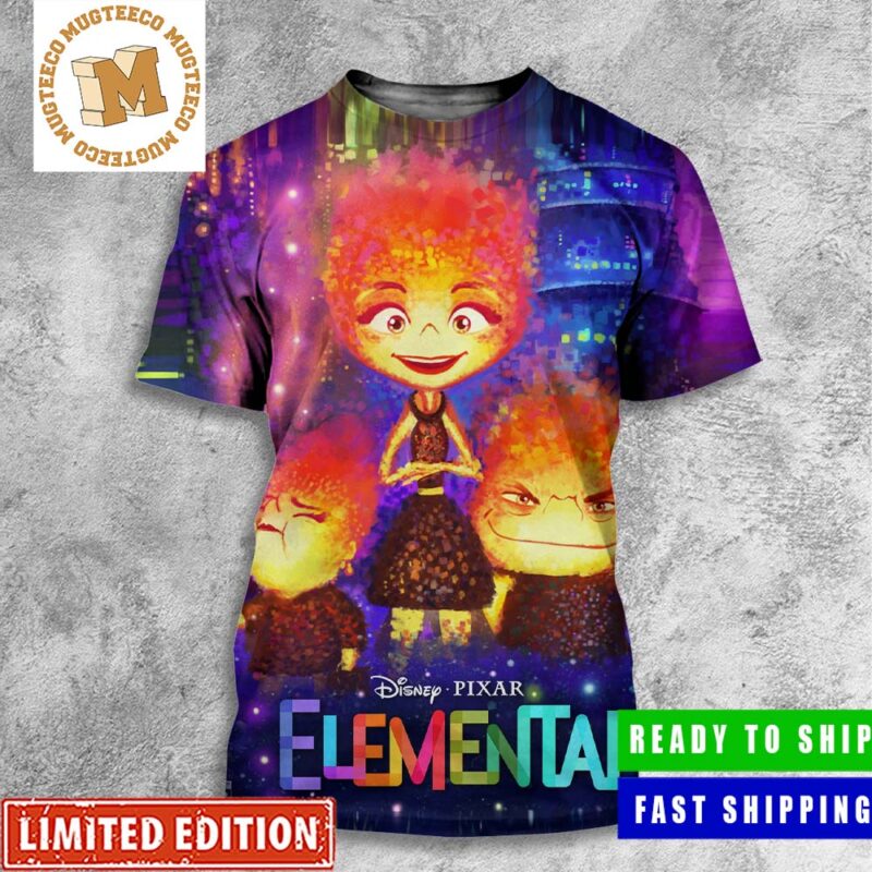 Disney Elemental Ember Family Is Forever All Over Print Shirt - Mugteeco