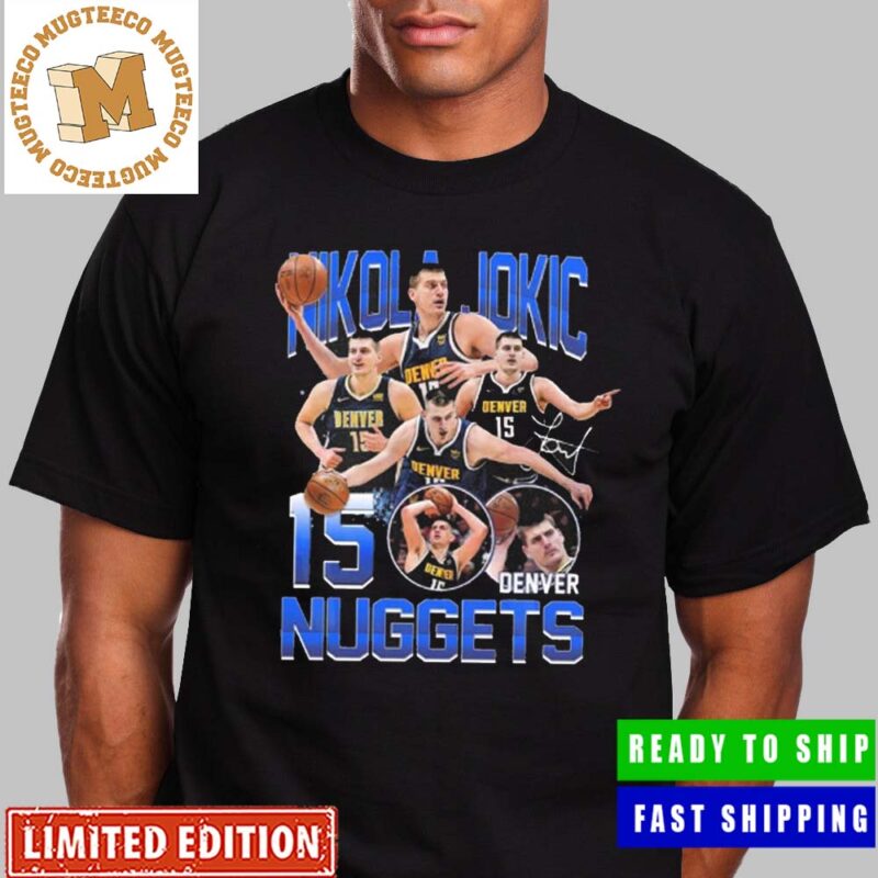 Nikola Jokic Denver Nuggets NBA Finals 2023 Signature Unisex T-Shirt ...