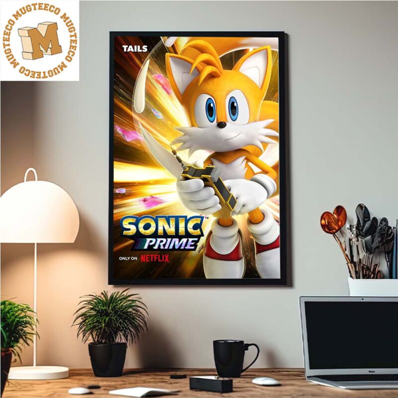 Tails In Sonic Prime Exclusive Character Home Decor Poster Canvas ...