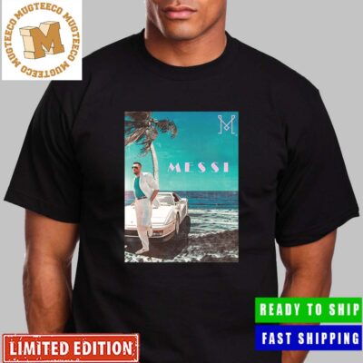 Welcome Messi To Inter Miami Vice City Style Vintage Beach Unisex T ...
