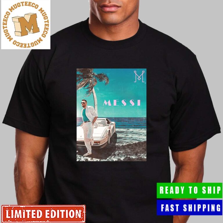 Welcome Messi To Inter Miami Vice City Style Vintage Beach Unisex T ...
