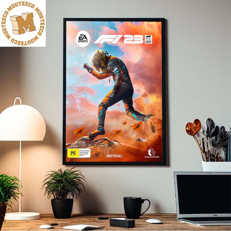 EA Sport Formula 1 23 Lando Norris McLaren F1 Game Cover Home Decor ...