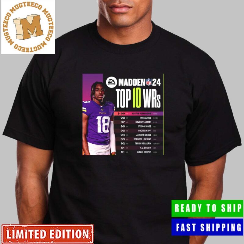 EA Sports Madden NFL 24 Top 10 WRs In The Game Classic T-Shirt - Mugteeco