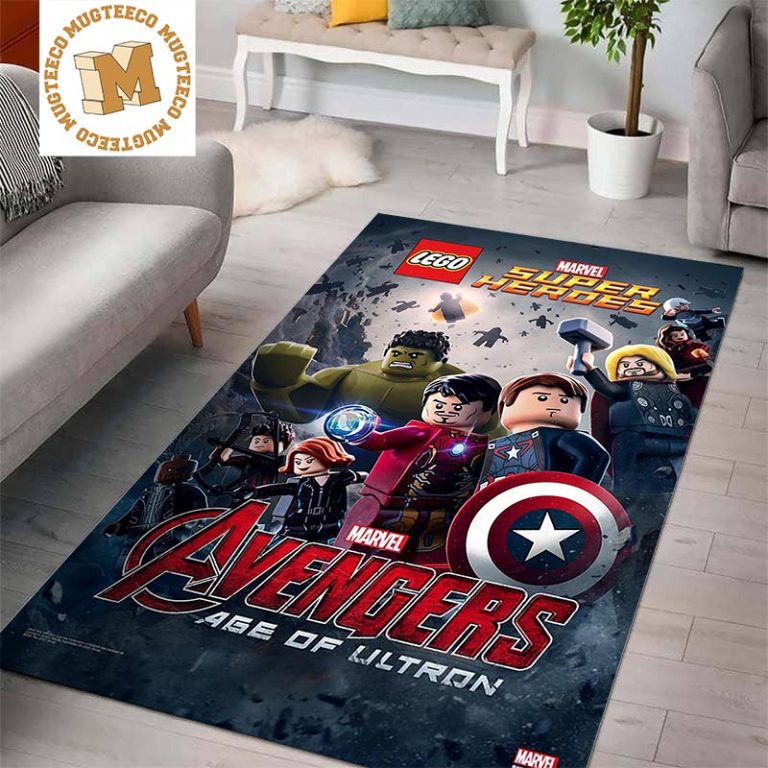 Lego Logo In Blue Board Background Area Rug Home Decor - Mugteeco