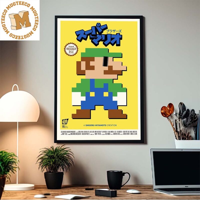 The Super Mario Bros Movie Poster Mario Luigi Fanart Decor Poster ...
