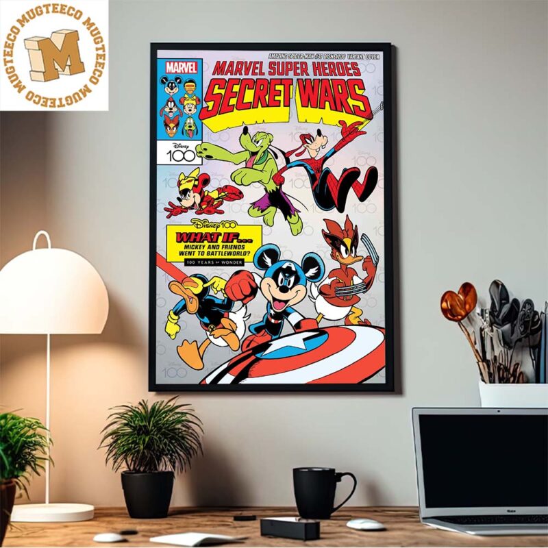 Marvel x Disney 100 Variant Cover Marvel Super Heroes Secret Wars Home ...
