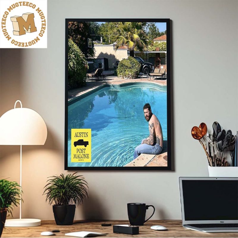 Post Malone Austin Album Cover Home Decor Poster Canvas - Mugteeco