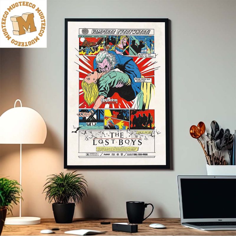 The Lost Boys Comic 80s Style By Anteo Perez Home Decor Poster Canvas ...