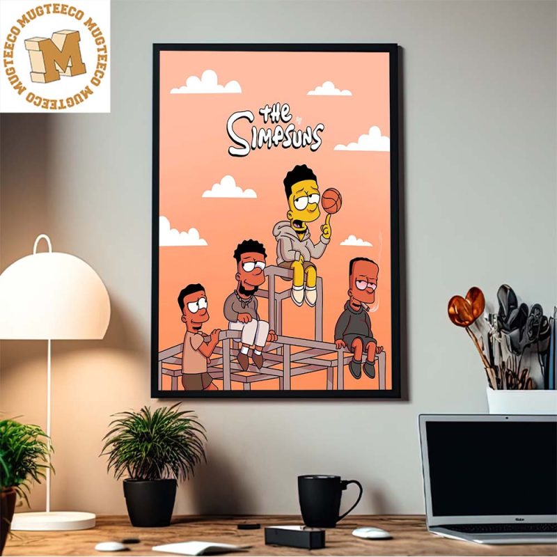 The Simpsuns Phoenix Suns Collabs The Simpsons NBA Funny Home Decor ...