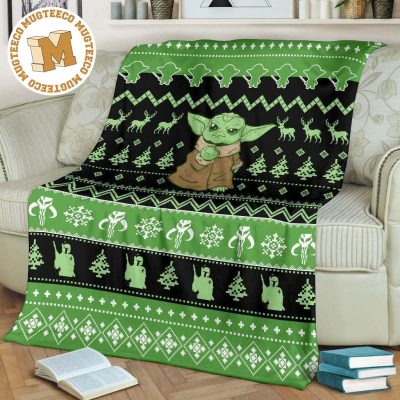 Baby Yoda Ugly Fleece Blanket For Star Wars Mandalorian Fan Gift - Mugteeco