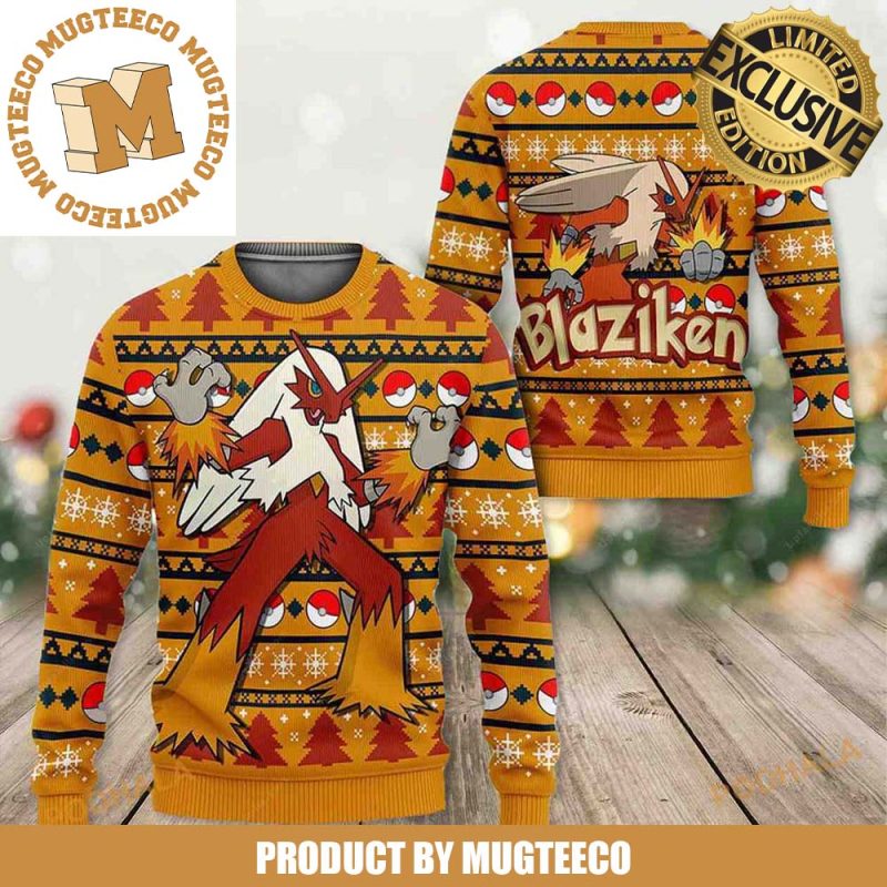 Pokemon Charizard With Santa Hat Flying Knitting Chevron Pattern Ugly ...