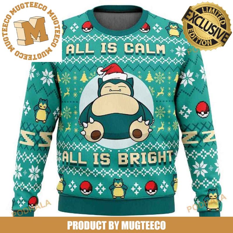 Pokemon All Is Calm All Bright Snorlax With Santa Hat Cute Ugly ...