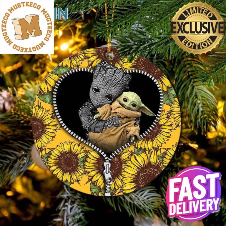 Baby Groot Love You To The Moon And Back Galaxy Ceramic Christmas Tree ...