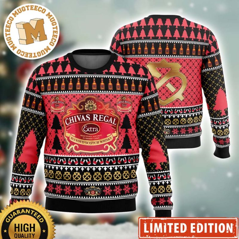 Chivas Regal Blended Scotch Whisky 2023 Xmas Holiday Ugly Christmas ...