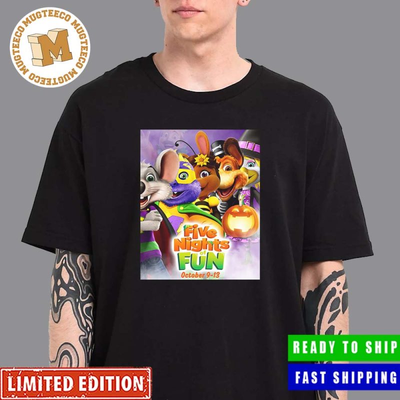 Chuck E Cheese Five Nights Of Fun Poster Unisex T-Shirt - Mugteeco