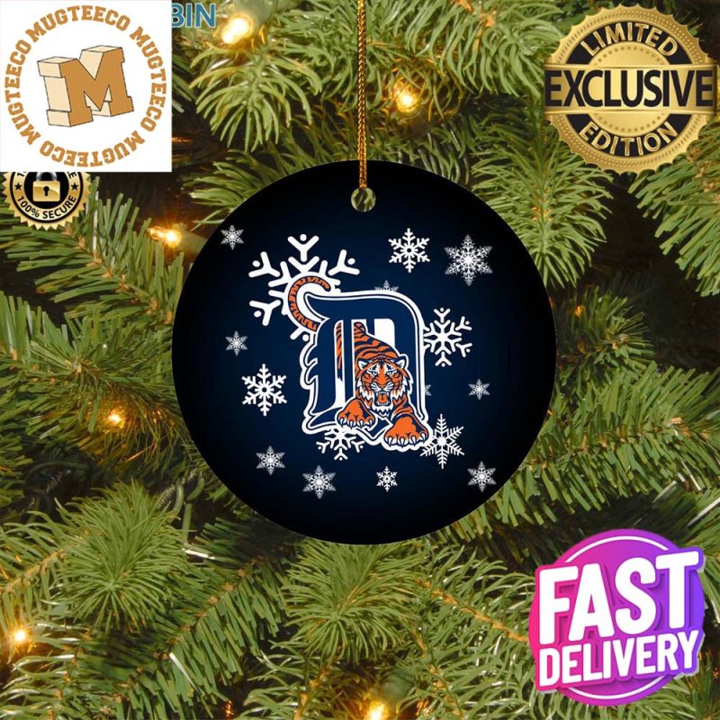 Detroit Tigers MLB Personalized Xmas Merry Christmas Holiday Ornament ...