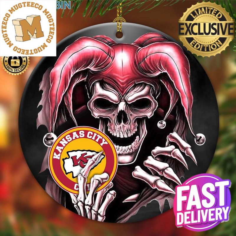 Kansas City Chiefs NFL Skull Joker Personalized Xmas Gifts Christmas ...
