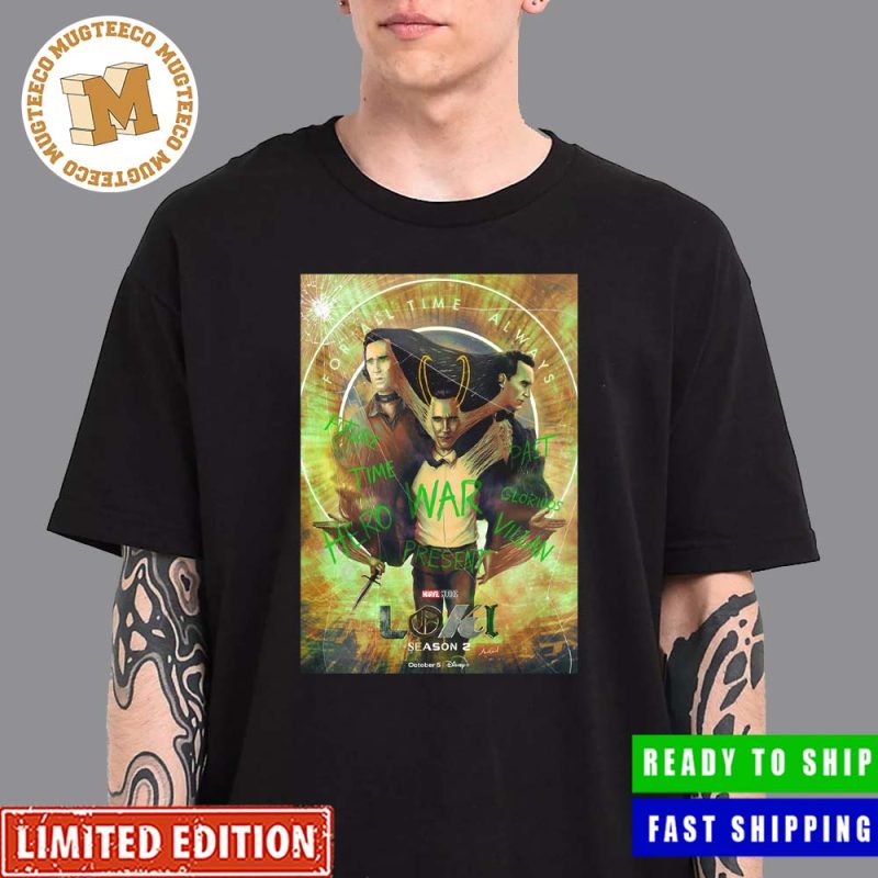 Loki Season 2 New Poster All Characters Vintage T-Shirt - Mugteeco