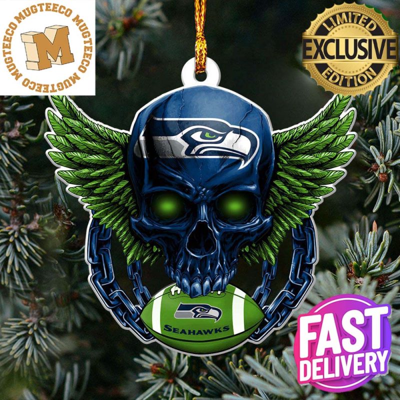 NFL Seattle Seahawks 2023 Holiday Gifts Xmas Skull Christmas Gift For ...