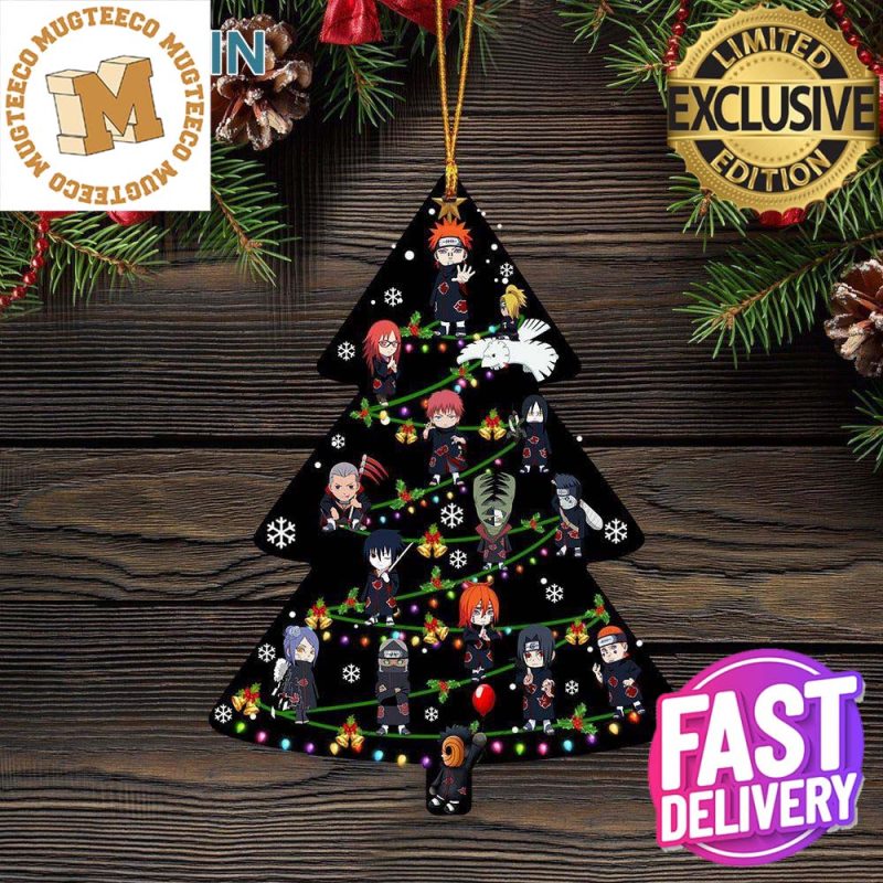 Naruto Anime Akatsuki Members Christmas Tree Christmas Ornament 2023 ...