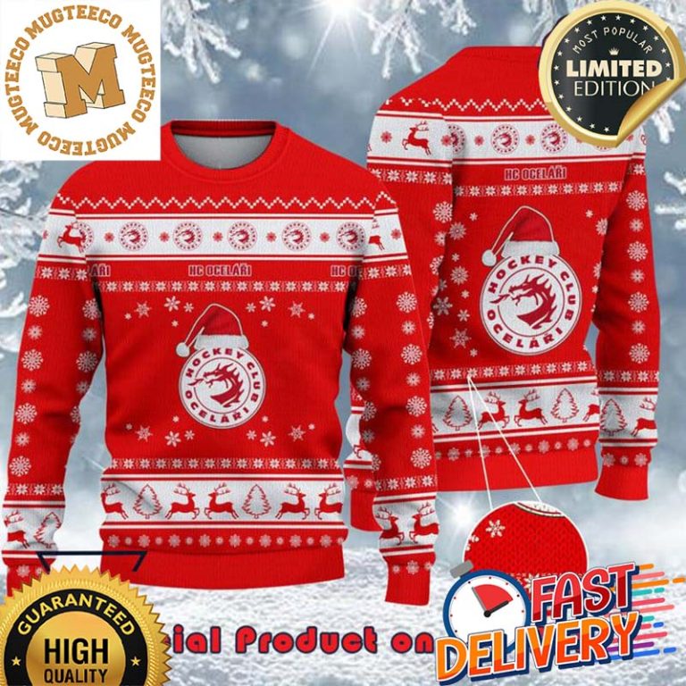 HC Motor Ceske Budejovice Tipsport Extraliga Santa Hat Ugly Christmas ...