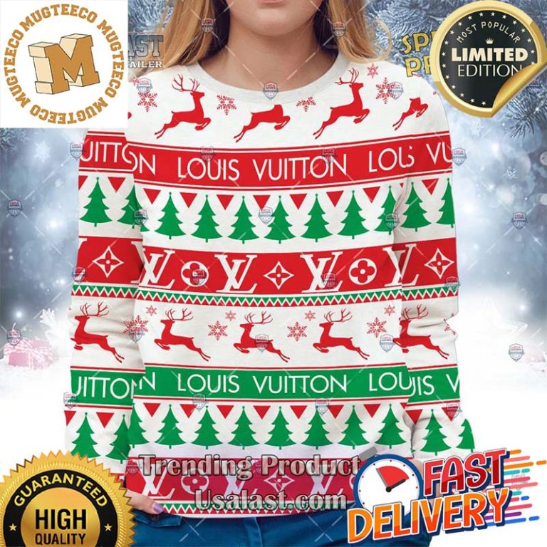Louis Vuitton Christmas Version Ugly Sweater Style 03 For Holiday 2023 ...