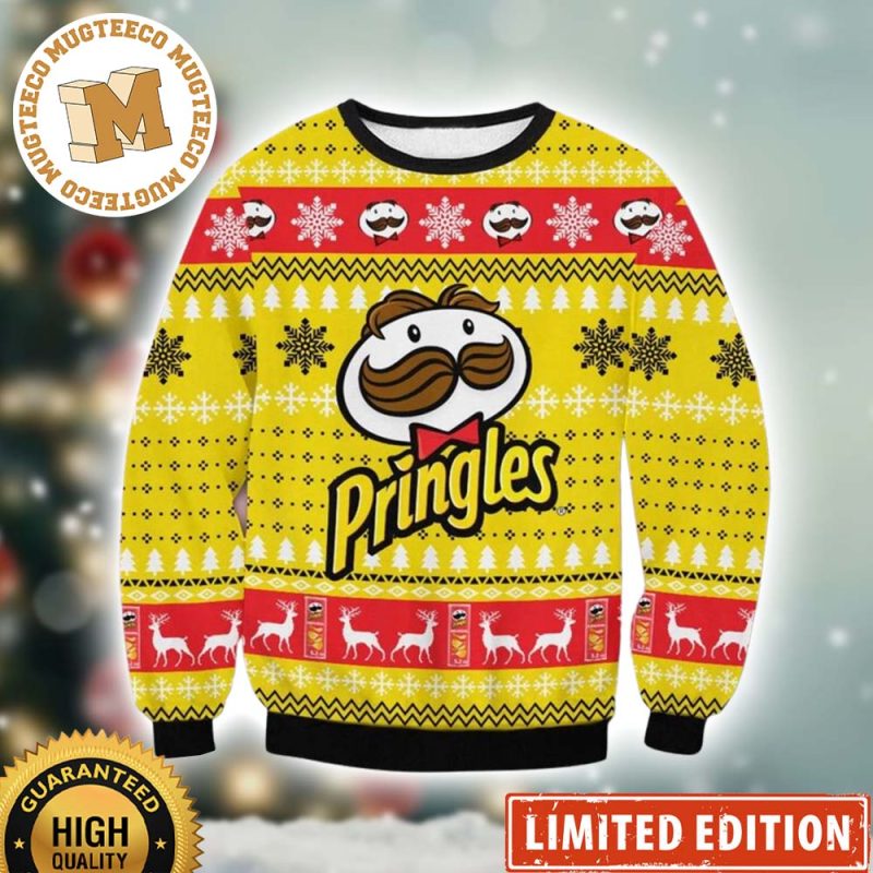 Pringles Potato Chips Knitted Ugly Christmas Sweater - Mugteeco