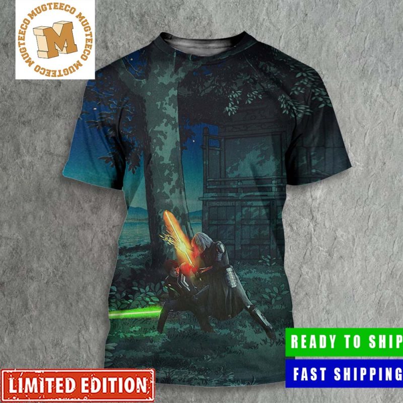 Star Wars Ahsoka Shin Hati Vs Sabine Wren Rivaly Japanese Style Poster ...