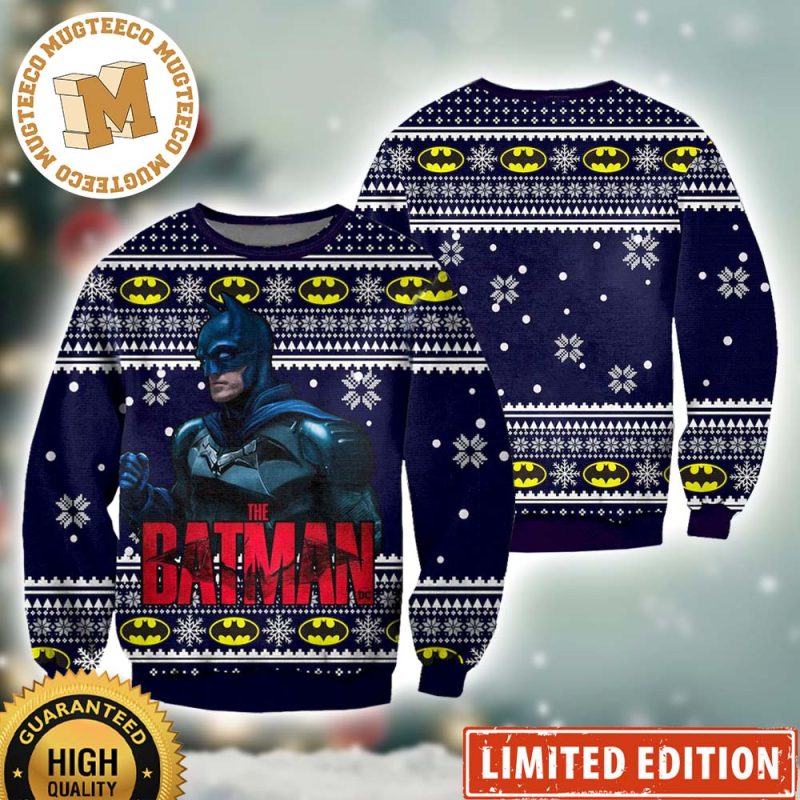 The Batman Robert Pattinson Ugly Christmas Sweater - Mugteeco
