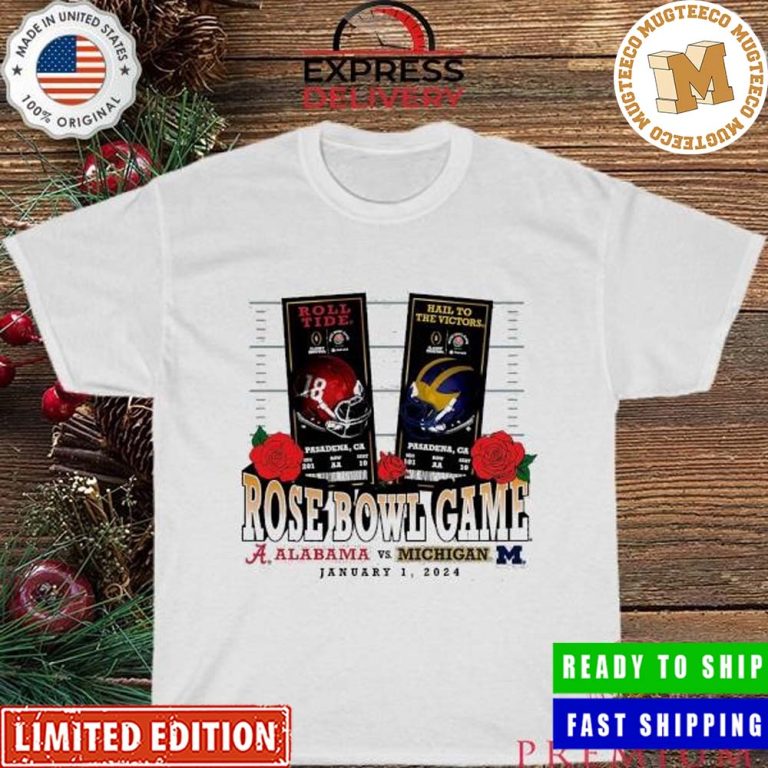 College Football Bowl Games Michigan Wolverines Helmet 2024 Rose Bowl Game January 1 2024 Go ...