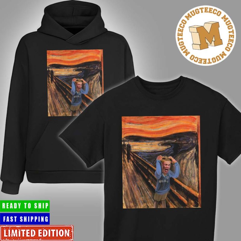 Erling Haaland The Scream Art Funny Meme Poster Unisex T-Shirt Hoodie ... Erling Haaland The Scream Art Funny Meme Poster Unisex T-Shirt Hoodie ...
