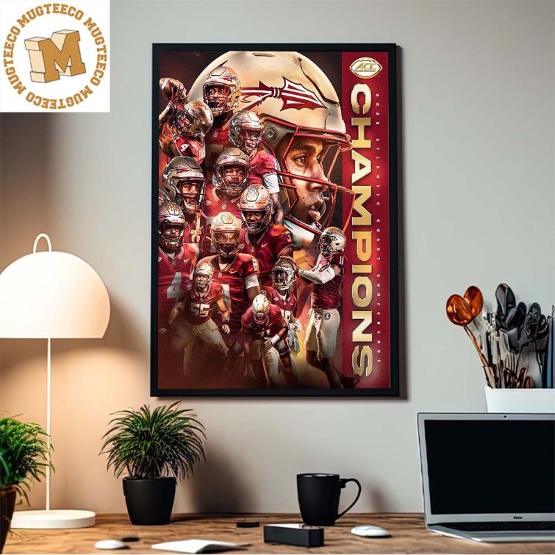 Florida State Seminoles Wins 2023 ACC Champions Home Decor Poster ...