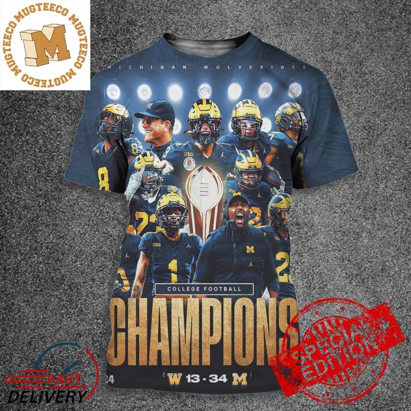 Congrats Michigan Wolverines Are The 2023 2024 College Football National Champions First Title ...