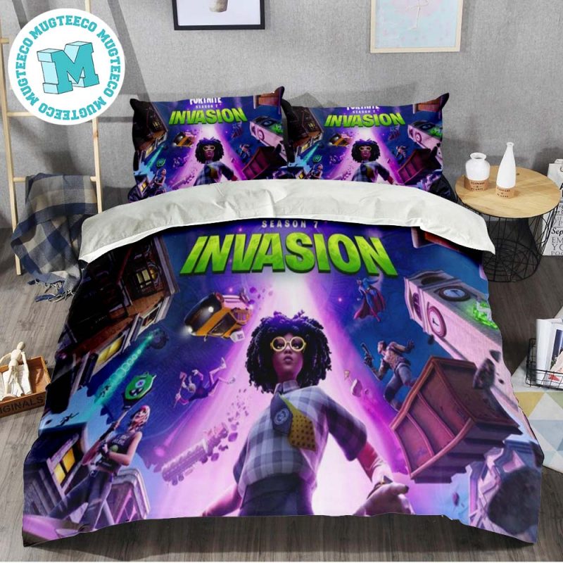 Best Fortnite Season 7 Invasion Bedding Set Twin - Mugteeco