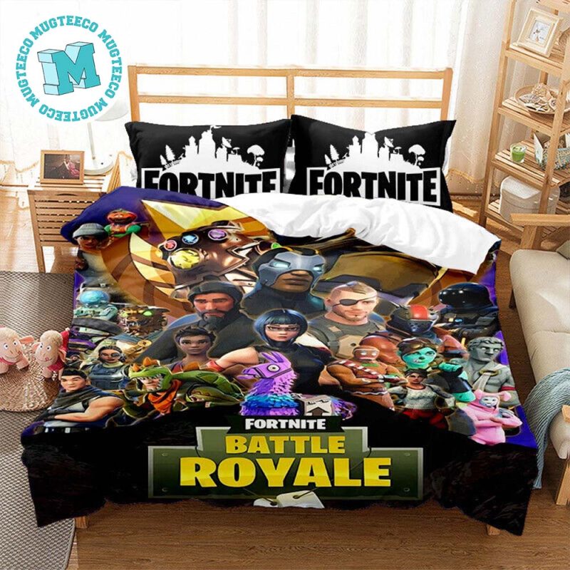 Fortnite 3D Printed Bedding Set Full - Mugteeco