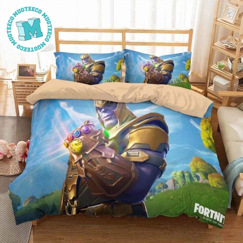 Fortnite Thanos Bedding Set Queen - Mugteeco