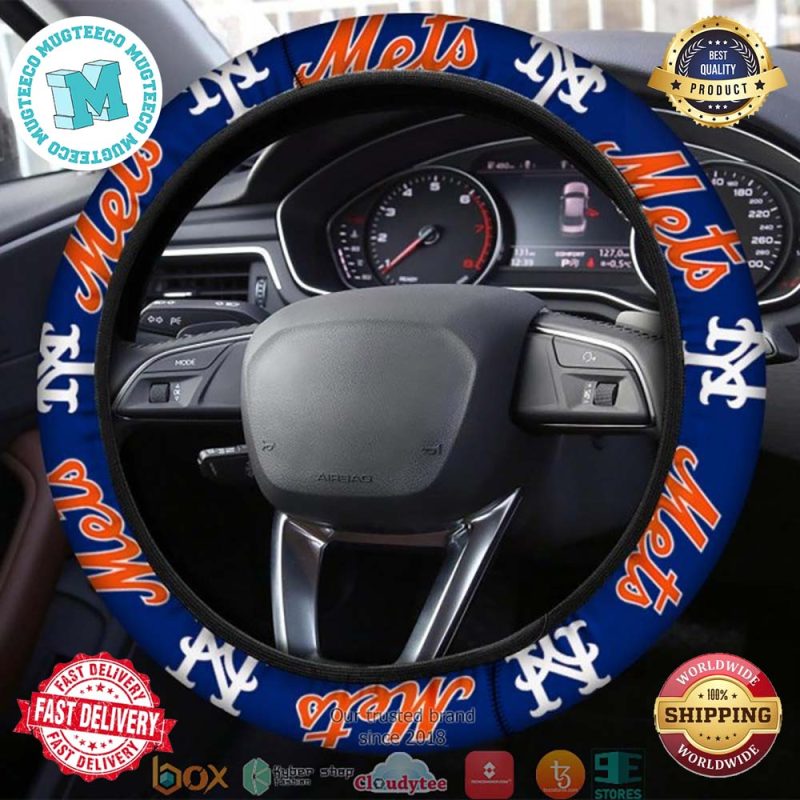 MLB New York Mets Steering Wheel Cover - Mugteeco
