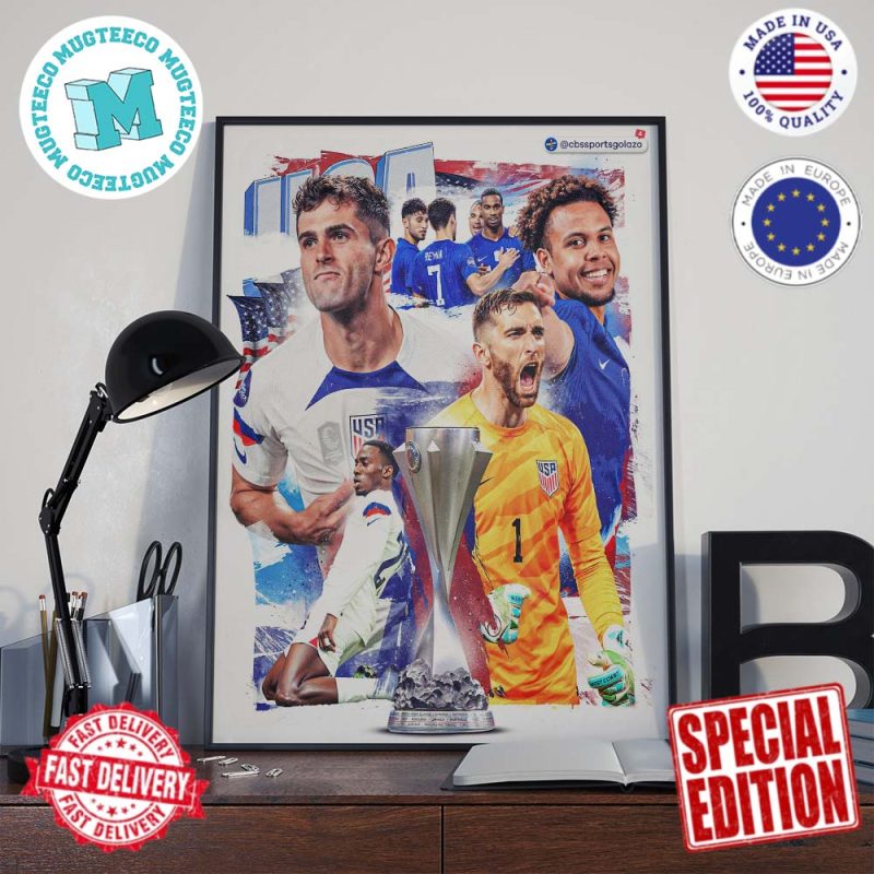 Congratulations USMNT Concacaf Nations League Final 2024 Champions Wall ...