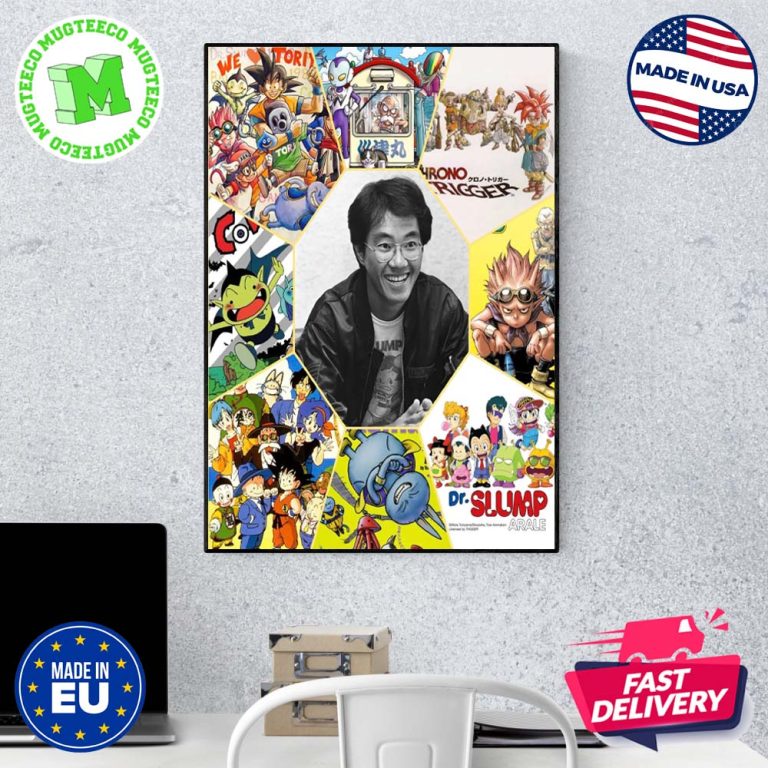 RIP Akira Toriyama 1955 2024 Dragon Ball King Kai Wall Decor Poster ...