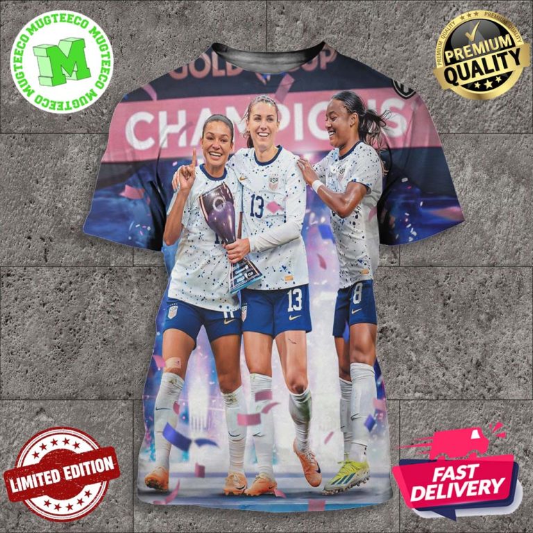Official US Woman National Soccer Team Concacaf W Gold Cup Champions 2024 All Over Print Shirt ...