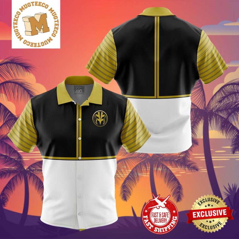 White Ranger Mighty Morphin Power Rangers Summer 2024 Hawaiian Shirt ...
